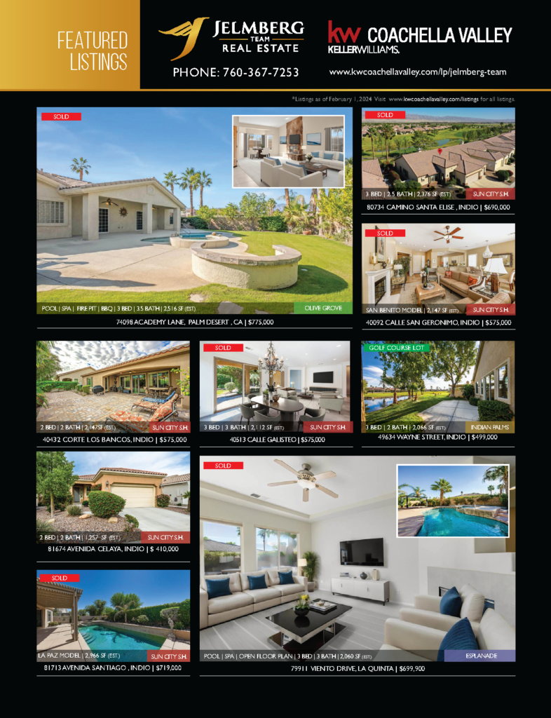 Featured Listings & Sold Homes in the Del Webb Communities | The Desert ...