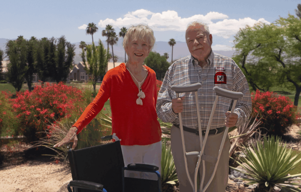 Bob Kramer & Susan Dubbs With Caring Crutches | The Desert Insider